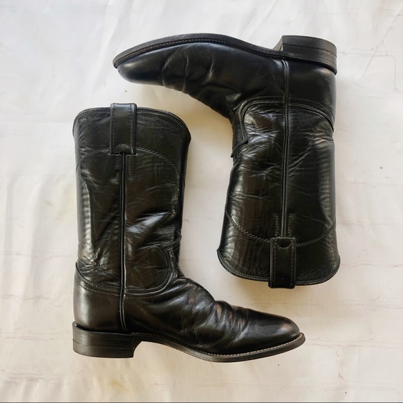 Justin Boots | Shoes | Justin Mens Leather Roper Boots 55 B | Poshmark